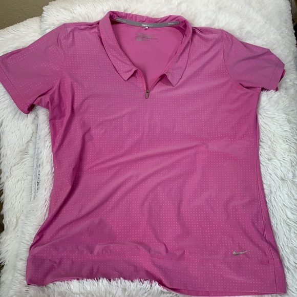 Nike | Tops | Nike Golf Tour Performance Zip Collar Drifit Top Xl ...